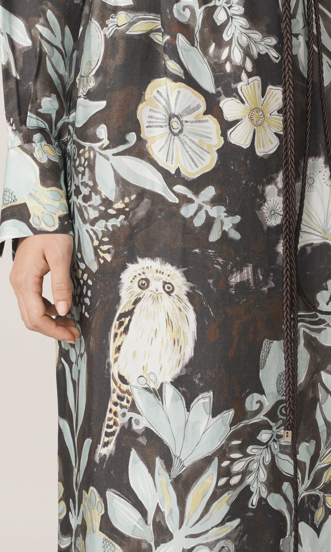 Gufo Fiore Dress Dark Brown – Anna Thomas
