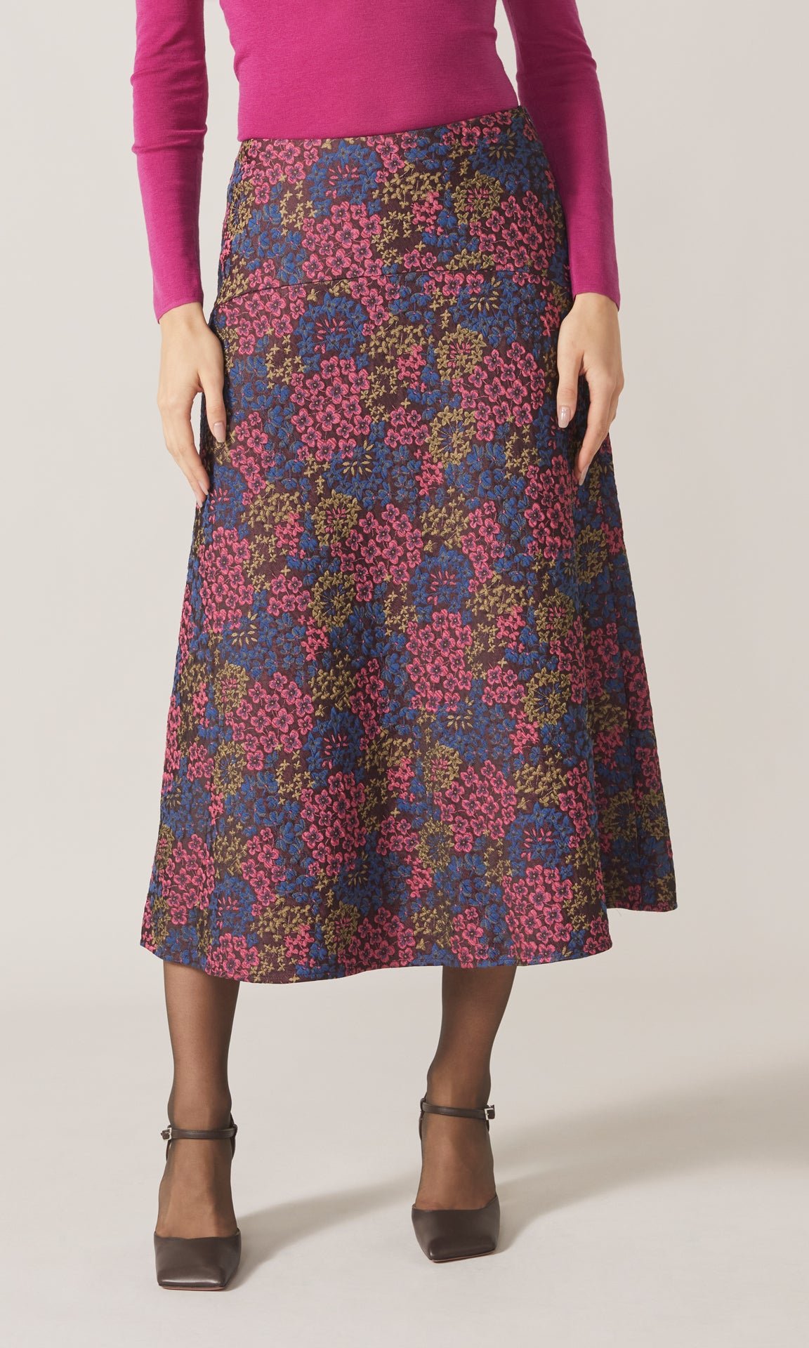 Bosco Skirt Dark Plum – Anna Thomas